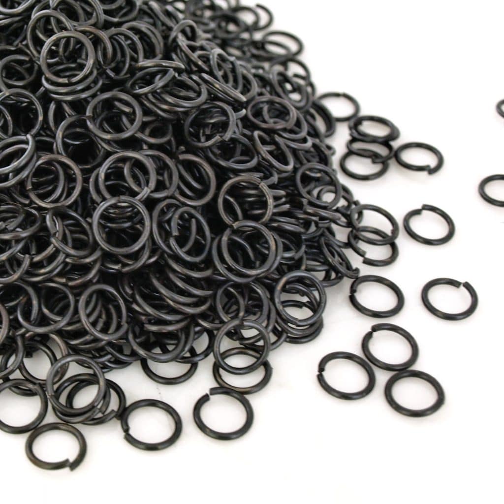 3kg of Blackened Loose Rings - Irongate Armory