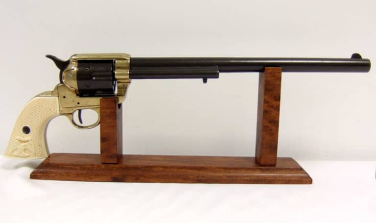 COLT Peacemaker with a long 12" barrel, black/brass/ivory, USA 1873 ...