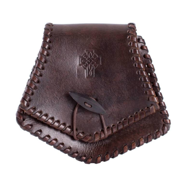 Celtic Leather Bag - Irongate Armory