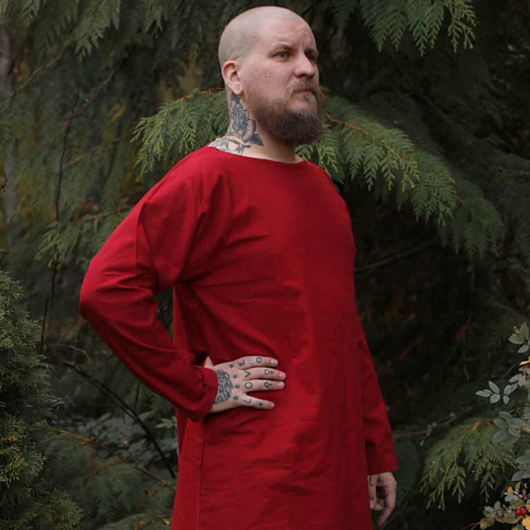 Roman Long Sleeved Red Tunic - Irongate Armory