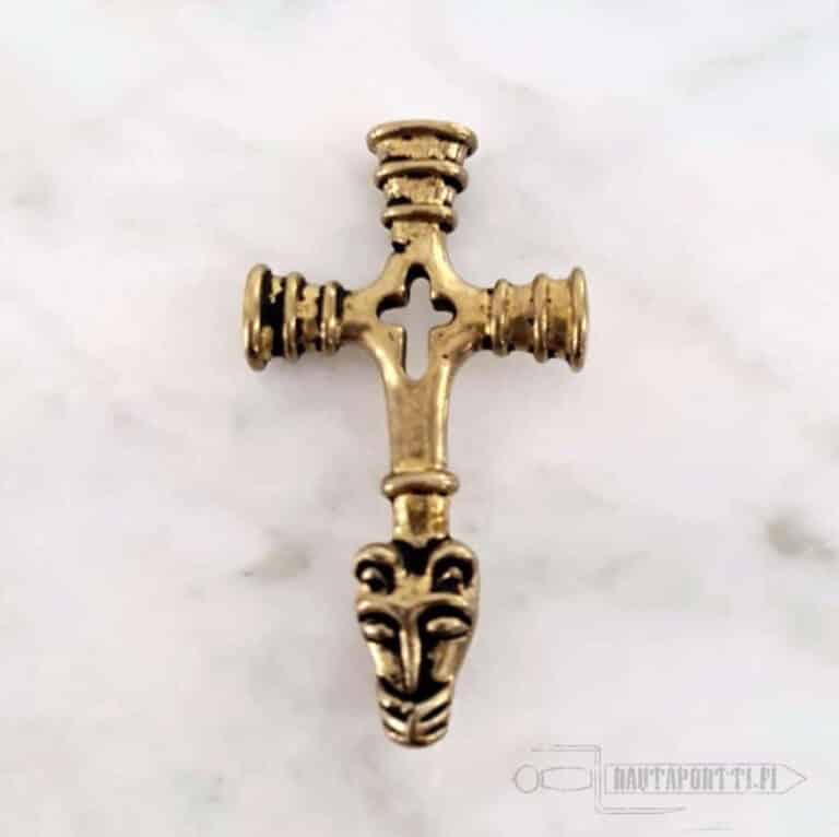 Viking Age Wolf-Cross Pendant - Irongate Armory