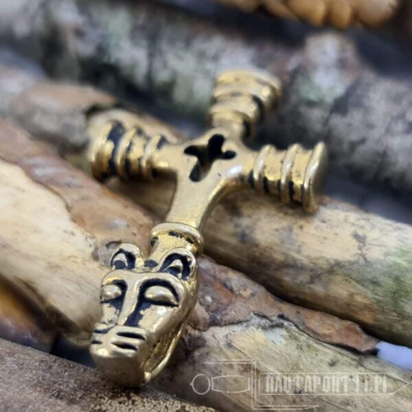 Viking Age Wolf-Cross Pendant - Irongate Armory