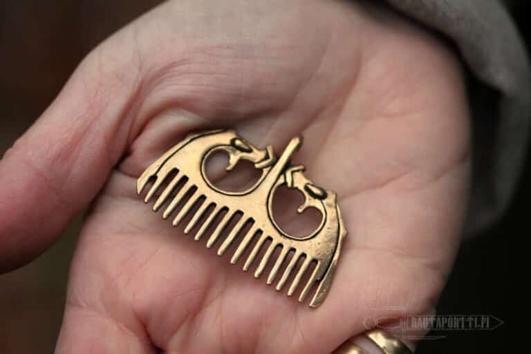 Viking Bronze Comb Pendant - Irongate Armory
