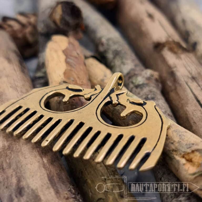 Viking Bronze Comb Pendant - Irongate Armory