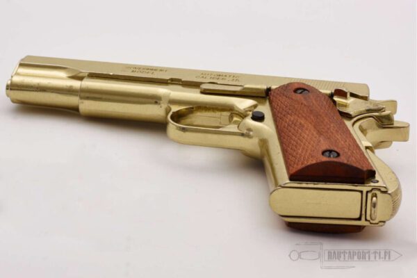 Golden Colt M1911A1 with Wooden Handle, USA 1911 - Irongate Armory