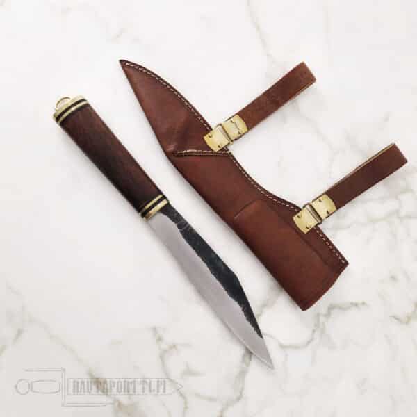 Hand Forged Viking Seax with Horizontal Sheath - Irongate Armory