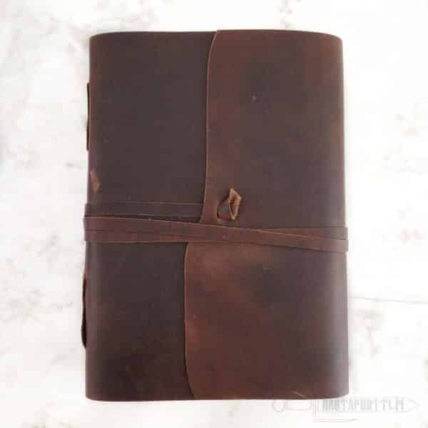 Very Large Classic Leather Bound Book - Irongate Armory