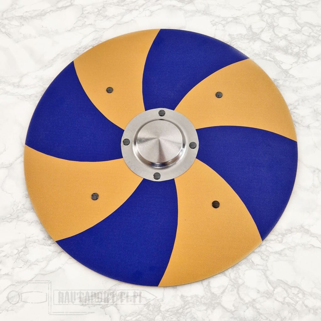 Blue and Yellow Viking Shield for Kids - Irongate Armory