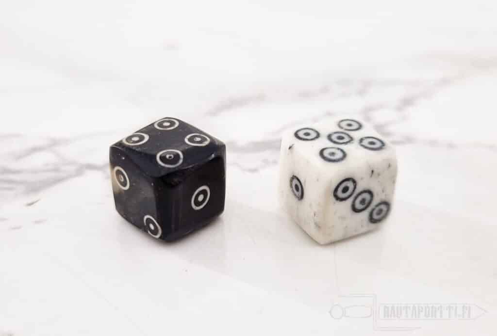 Historical Black Horn Dice -2pcs - Irongate Armory