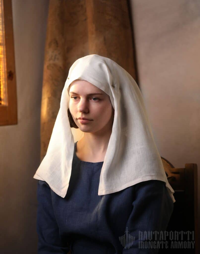 Medieval Rectangle Linen Veil / Wimple - Irongate Armory
