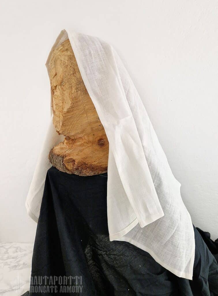 Medieval Rectangle Linen Veil / Wimple - Irongate Armory